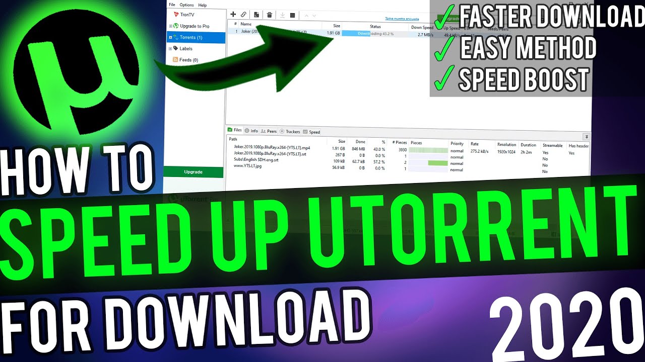 🔧How To Increase Download Speed In UTorrent | Best UTorrent Settings ...