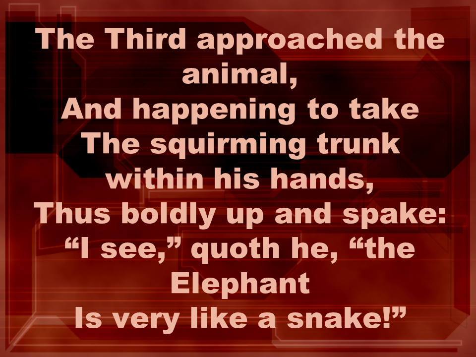 Teaching High School Psychology: The Blind Men and the Elephant: Poetry ...