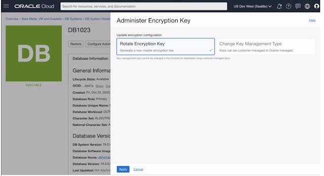 Announcing Customer-Managed Encryption Keys for Oracle Exadata Cloud ...