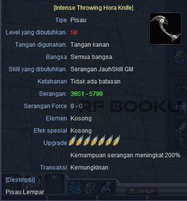 Damage Semua Senjata Intense Hora +7