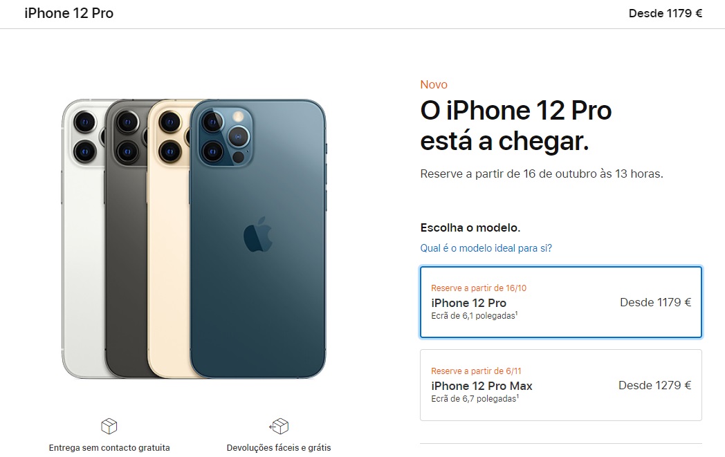 Preço dos iPhone 12 em Portugal | Aberto até de Madrugada