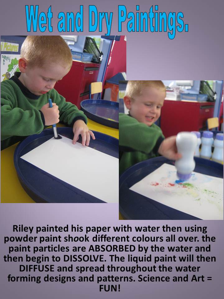 Sunnynook Preschool : Wet and Dry Paintings