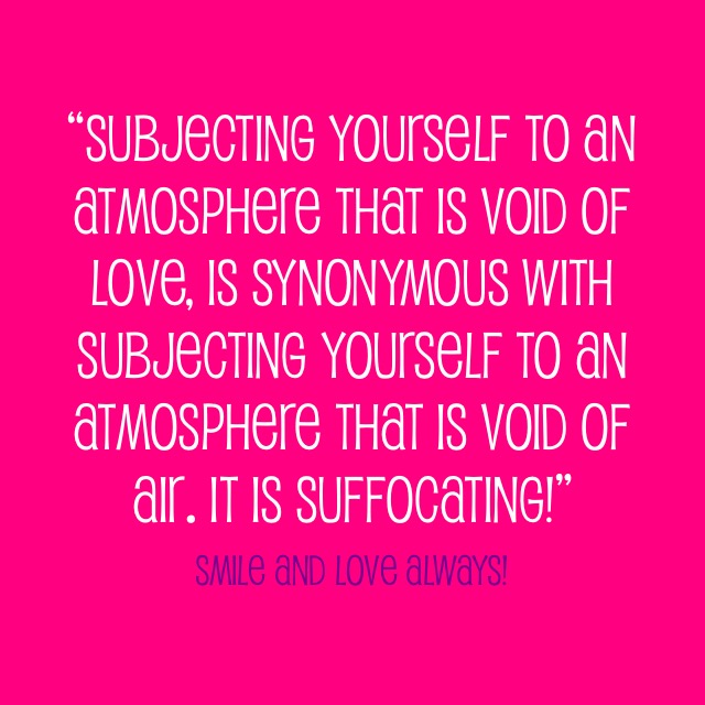 Smile And Love Always! : “It Is Suffocating”