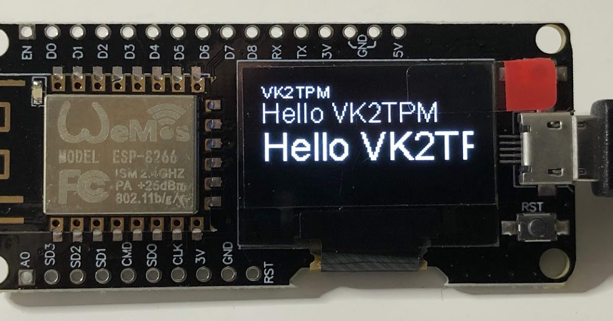 marxy's musing on technology: Arduino ESP8266 with on board OLED display marxy's musing on technology: Arduino ESP8266 with on board OLED display