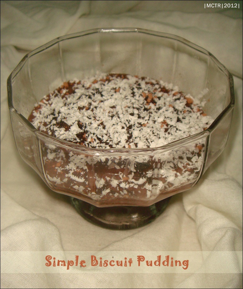 Simple 'Single Serve' Biscuit Pudding | Digestive Biscuits in a ...
