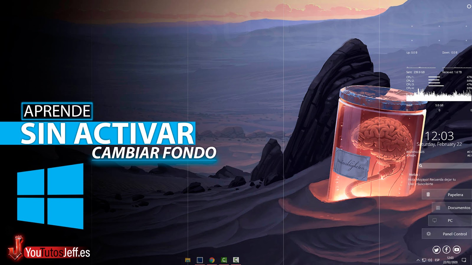 Como Cambiar Fondo de Pantalla en Windows 10 No Activado