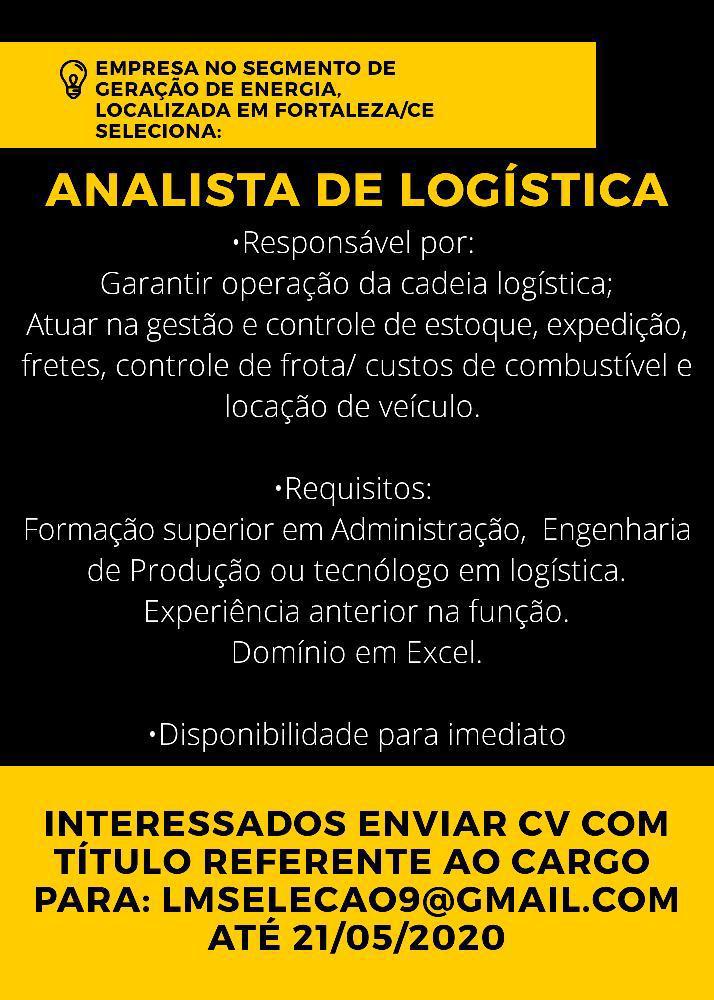 ANALISTA DE LOGISTICA ANALISTA DE LOGISTICA