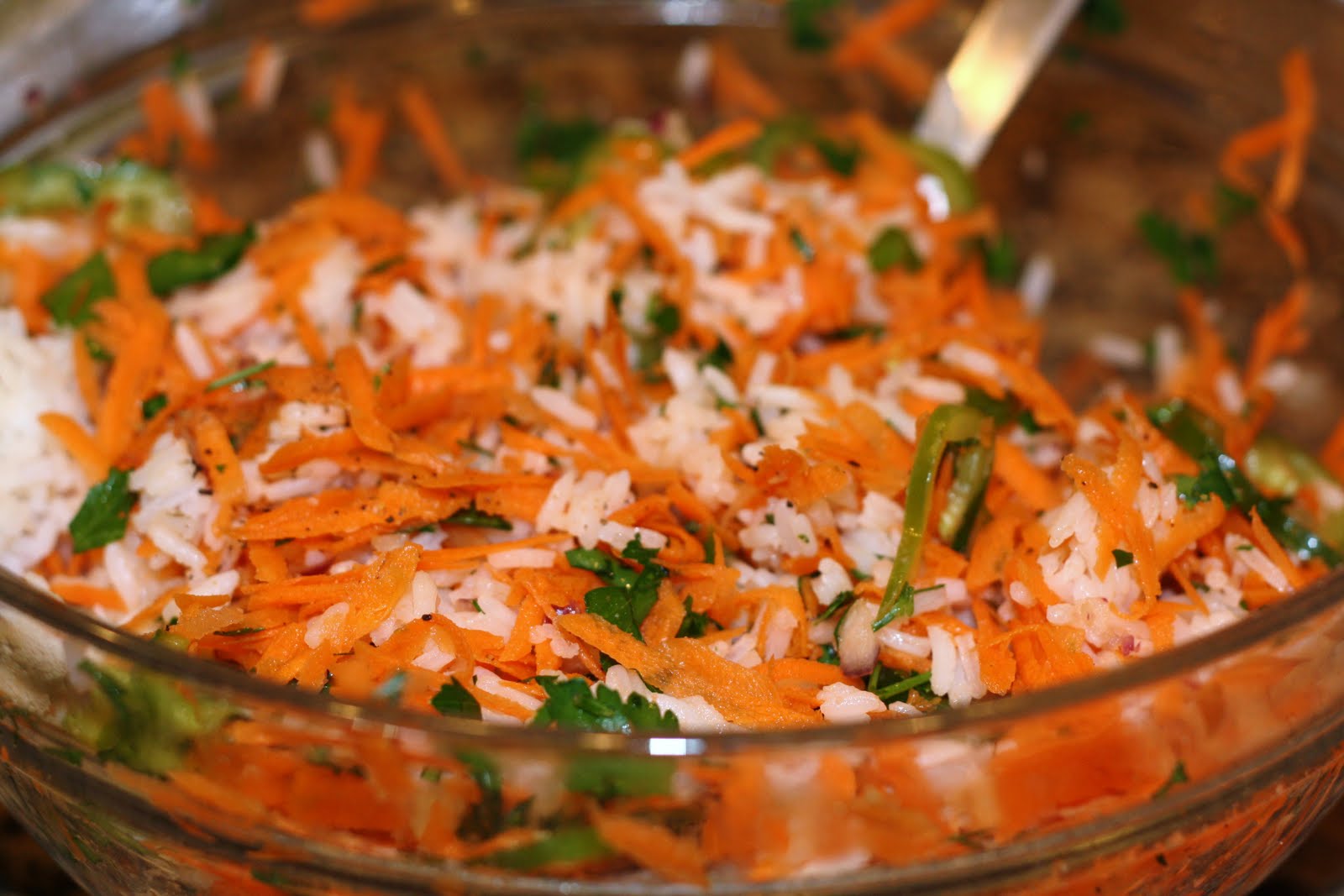 what's for dinner?: rice and carrot salad... 25 minutes