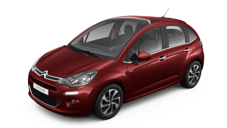 Citroën C3 2 Restylée (2013 à 2016) Couleurs, code peinture