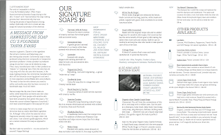 London Living: Hawkestone Soap Brochure Design