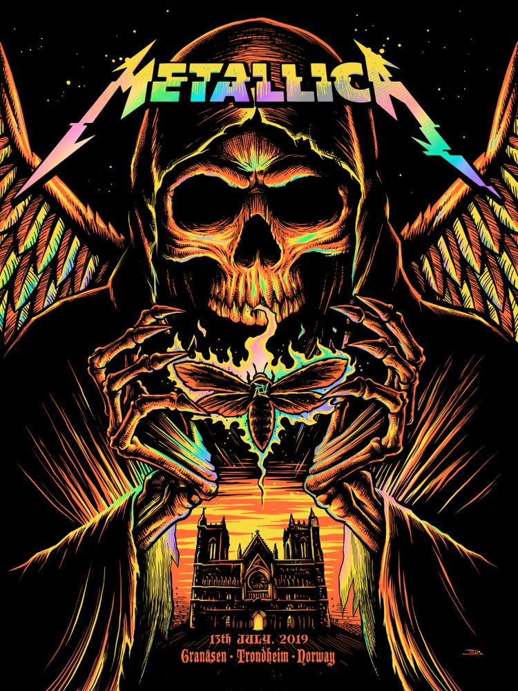 INSIDE THE ROCK POSTER FRAME BLOG: Brandon Heart Metallica Trondheim ...
