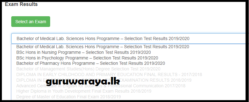 Selection Test Results (MLS, Nursing, Pharmacy, Psychology Degrees ...