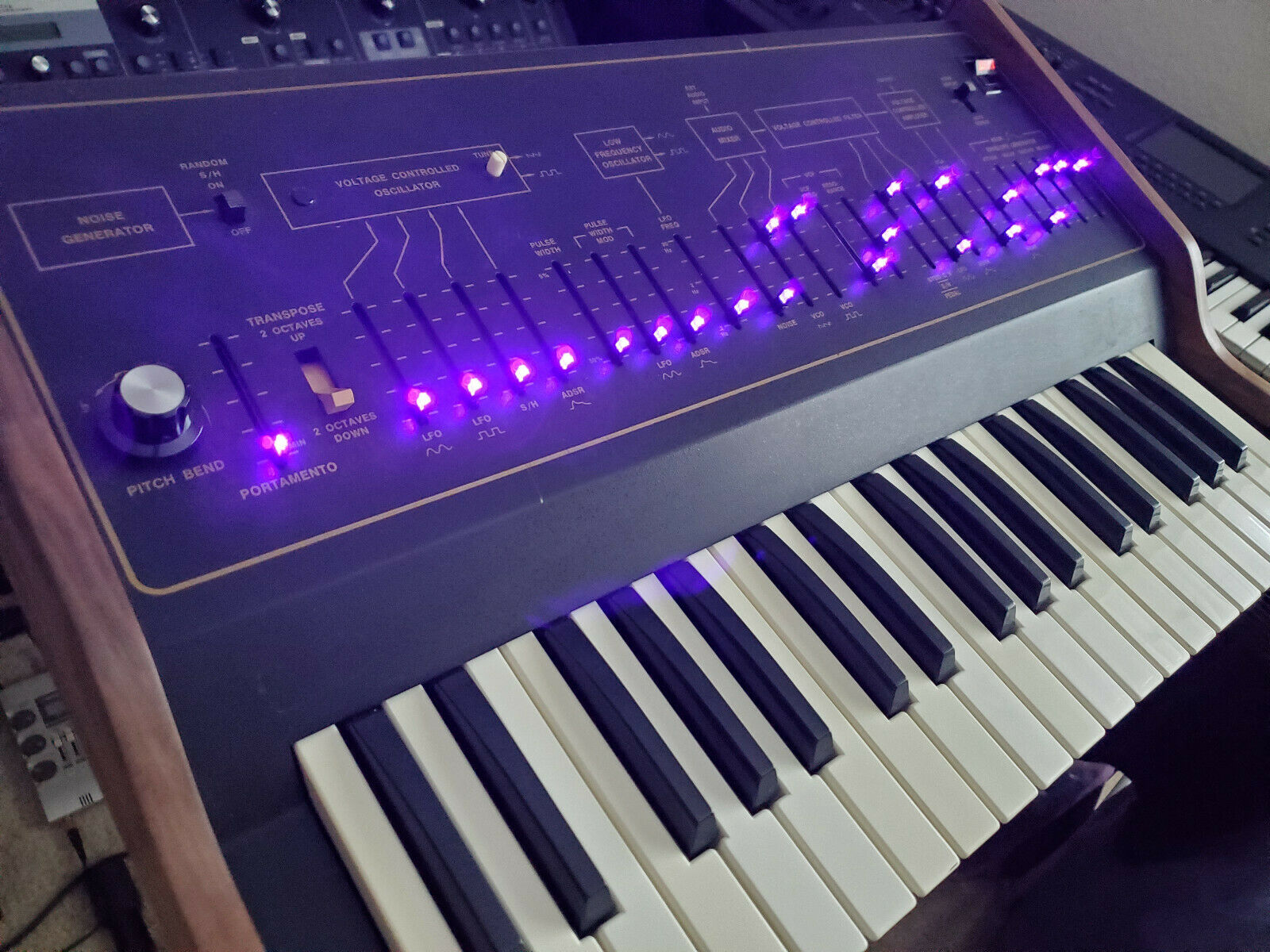 MATRIXSYNTH: ARP AXXE w/ Purple LEDs