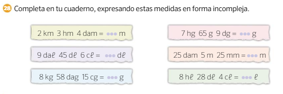 SEXTOBLOG: MATEMÁTICAS 4. Medidas en forma compleja e incompleja ...