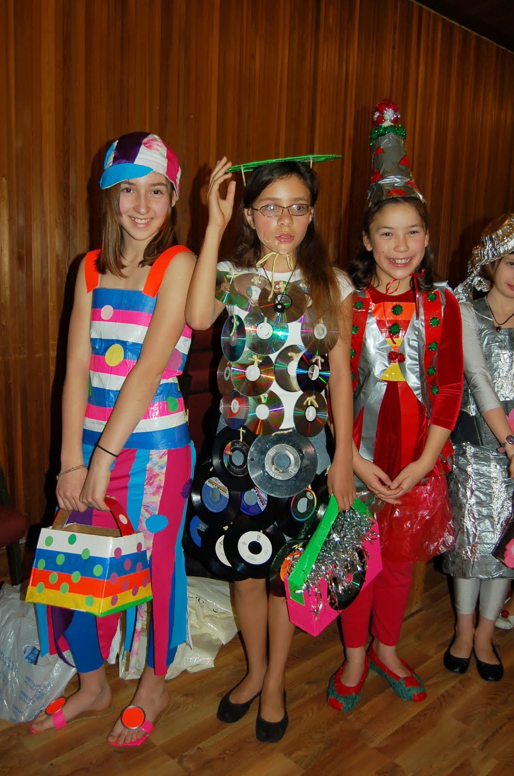 fashions show: Girls Fashions Made With Recycled Materials