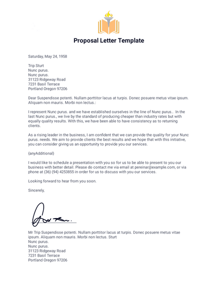 Writing A Proposal Letter Template ~ Resume Letter