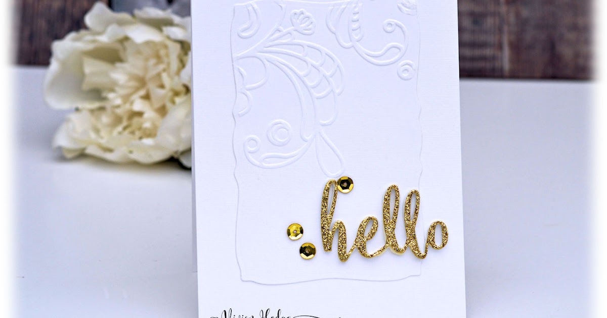 Daizy-Mae-Designs: Golden Hello card