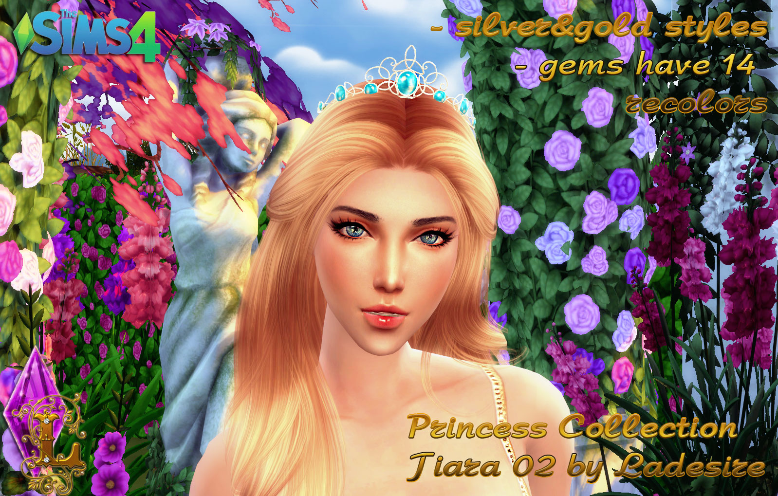 Ladesire's creative corner): TS4 - Princess Collection Tiara 02 by Ladesire