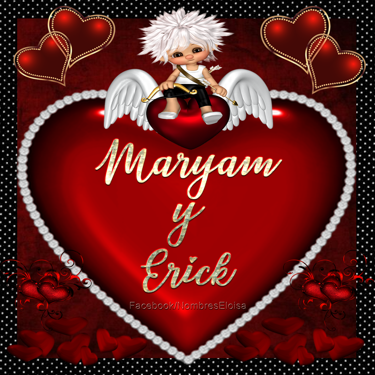 NombresEloisa.com: Corazón de Cupido