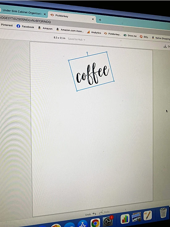 Dollar Store Coffee Sign