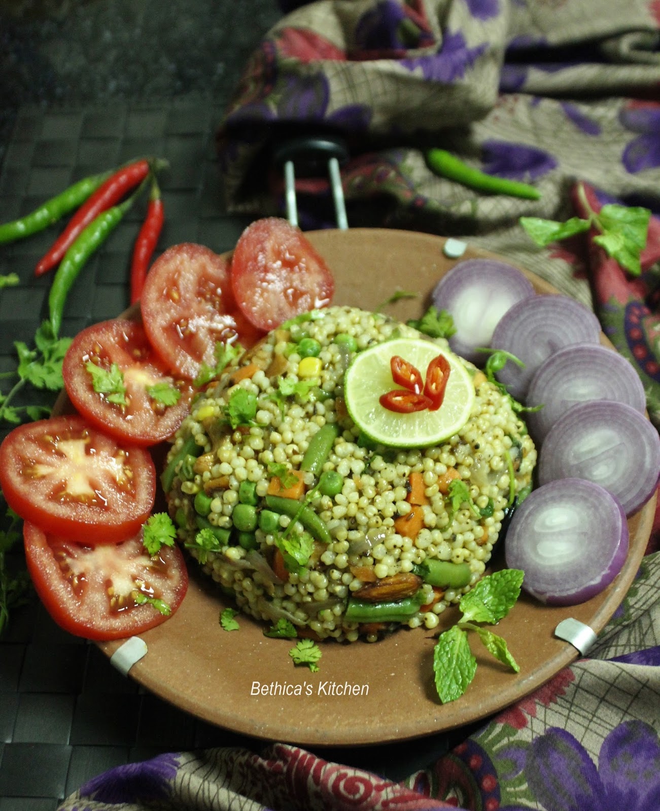 Bethica's Kitchen Flavours: Jowar (Sorghum) Fried Rice
