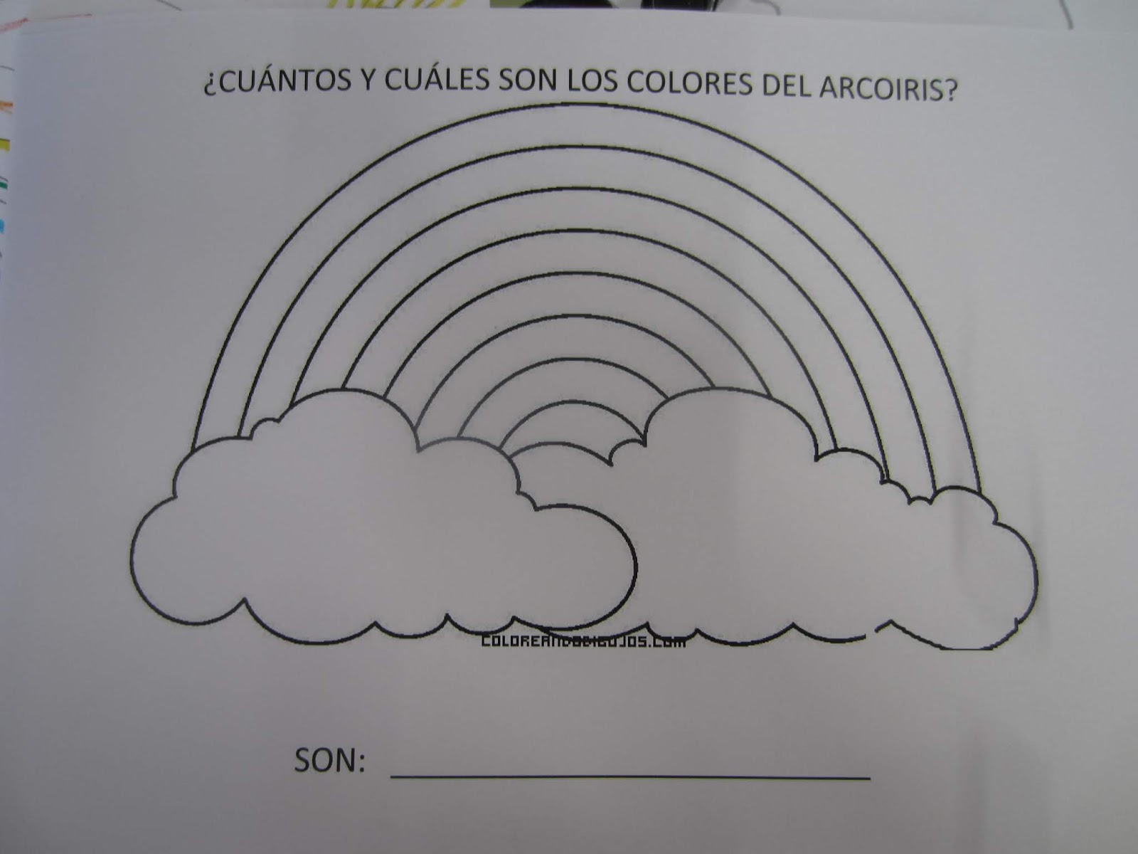 BLOG DE PATRI, educación infantil: PROYECTO ARCOIRIS