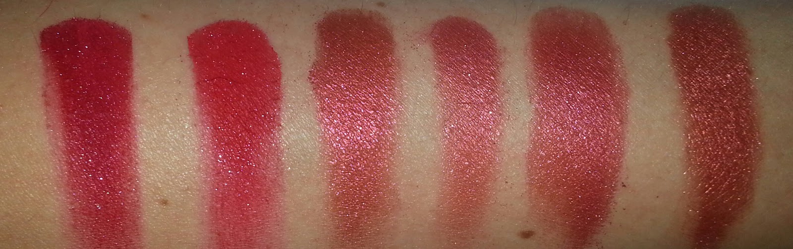 Makeup Matters: Red Shimmery Eyeshadows
