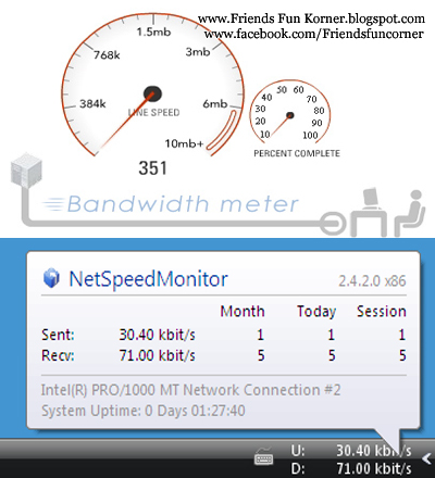 NetSpeedMonitor Free Bandwidth Calculator For Your Windows Task-bar ...