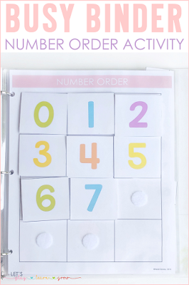 Busy Binder Activities | Lets Play.Learn.Grow