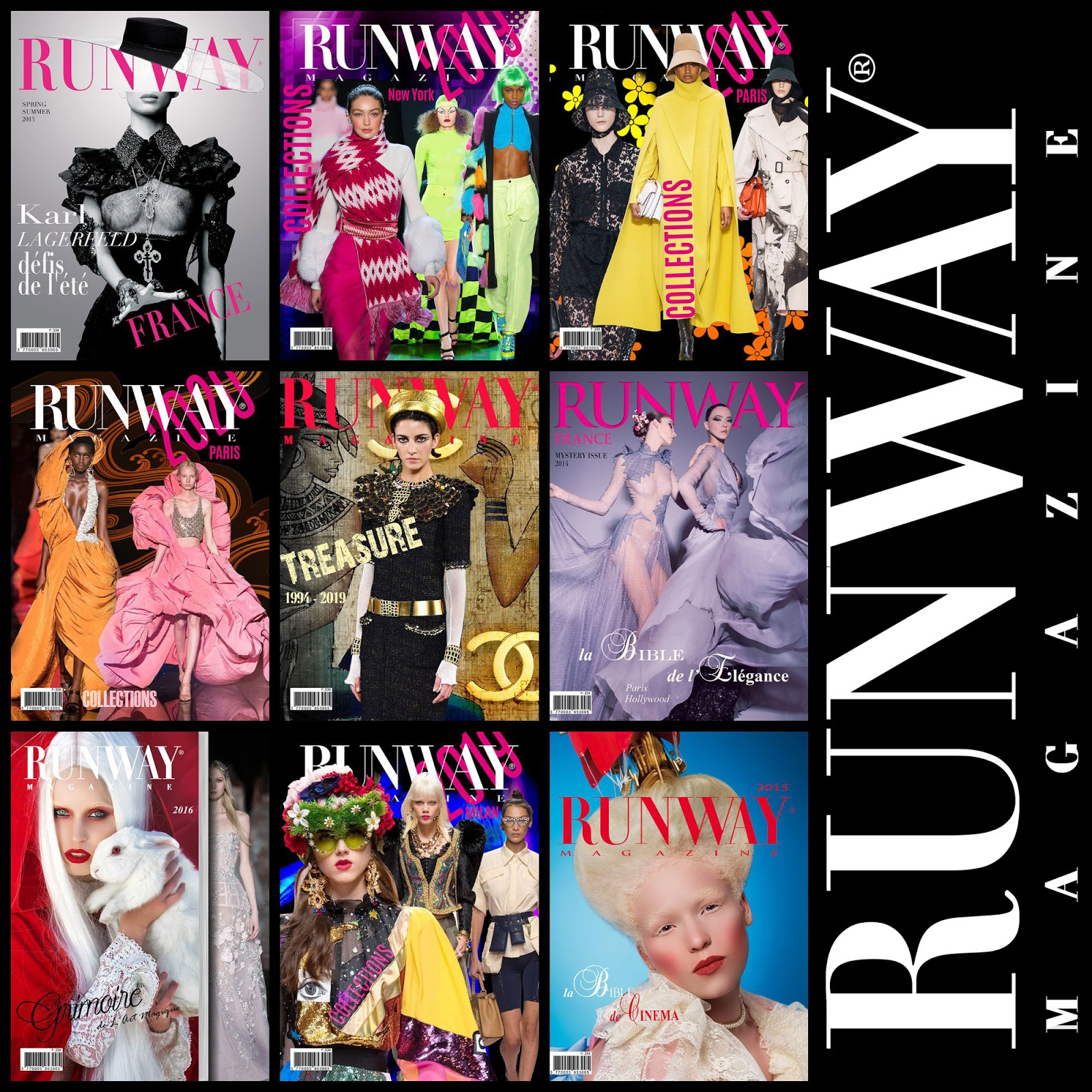 RUNWAY MAGAZINE covers