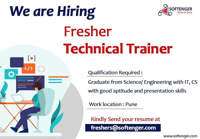 Hiring Freshers - Technical Trainer || Science & Engineering Graduates ...