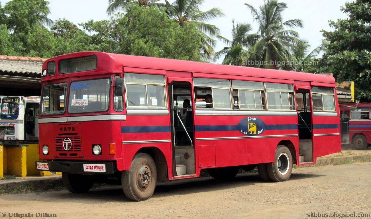 SLTB buses - ශ්‍රී ලංගම බස්: Ruby bodied TATA LP 1510/52 bus from SLTB ...