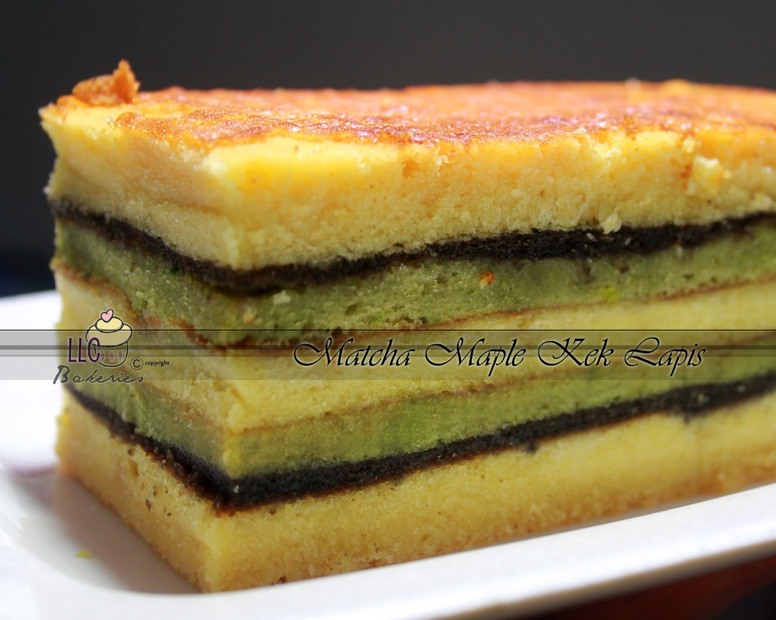 LLC Bakeries: Matcha Maple Kek Lapis