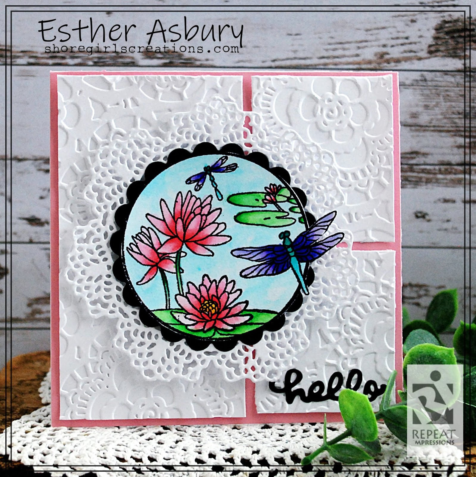 Shoregirl's Creations: Water Lilies & Dragonflies