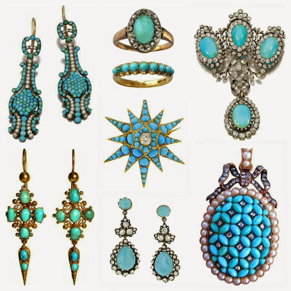 Joyería con piedra turquesa