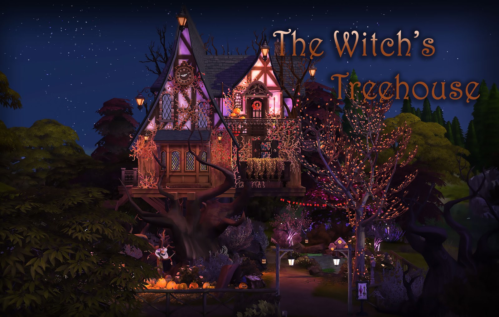 Sims 4 The Witch's Treehouse 巫婆的樹屋 [NO CC] [Ruby Red Sims]