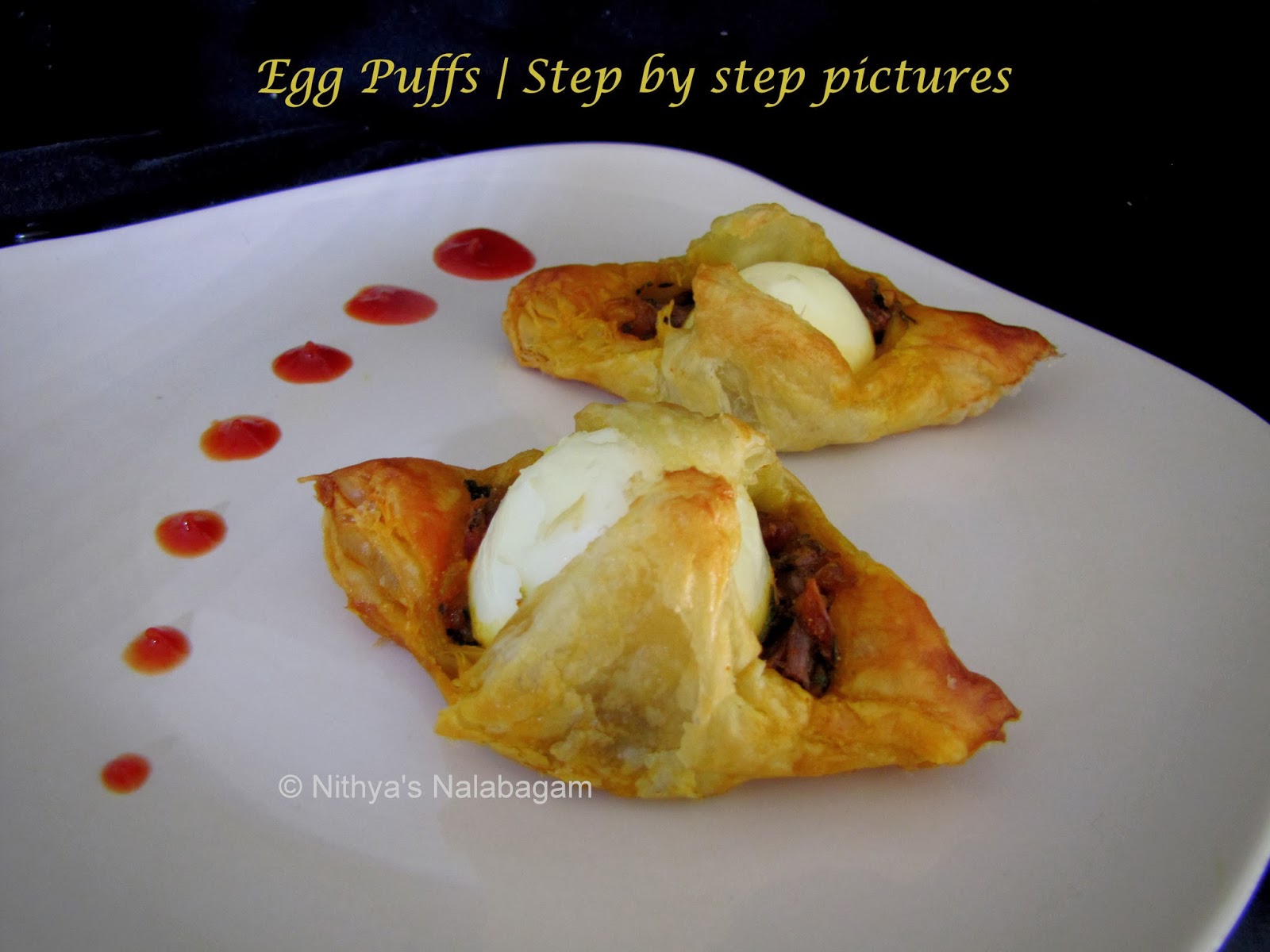 Egg Puffs | Step by step pictures |Nithya's Nalabagam