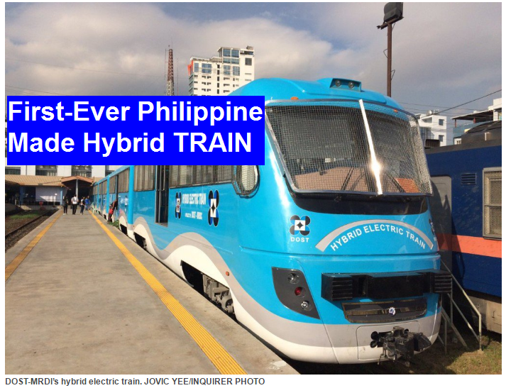 Philippine made Hybrid Electric Train to start operating on March ...