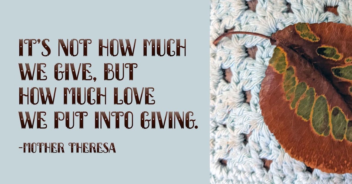 Hope for Today's Heart: The Blessing of Giving