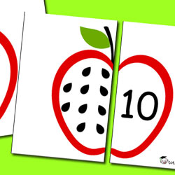 Free Apple Theme Math & Literacy Printables for Preschoolers ...