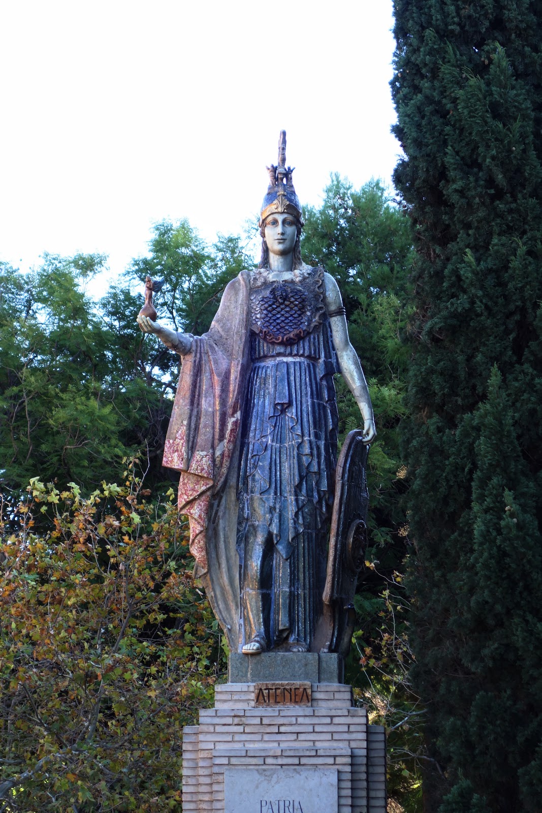 La estatua de Palas Atenea