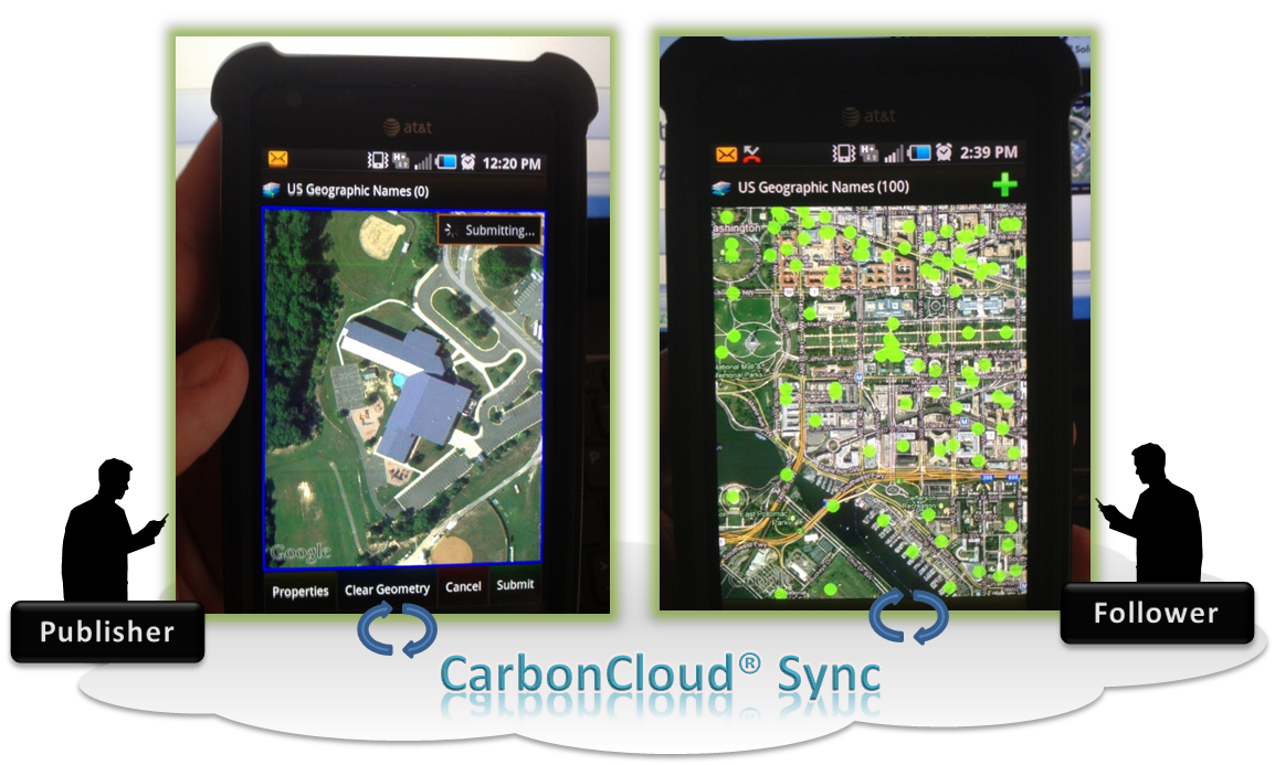 CarbonCloud®: Carbon Project Demos Mobile App for Updating Geonames