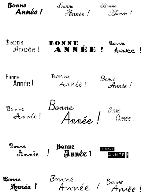 bonne année (planche ecriture ) !!!
