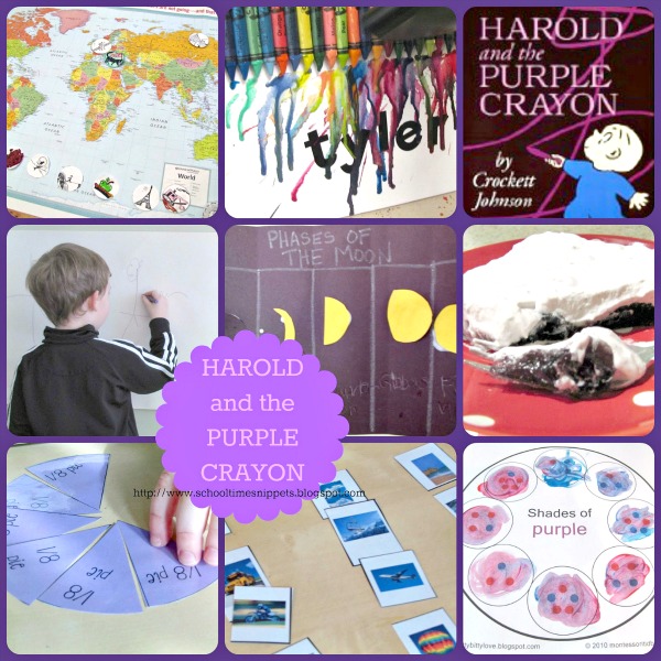 Harold and the Purple Crayon Activities {FIAR} | School Time Snippets