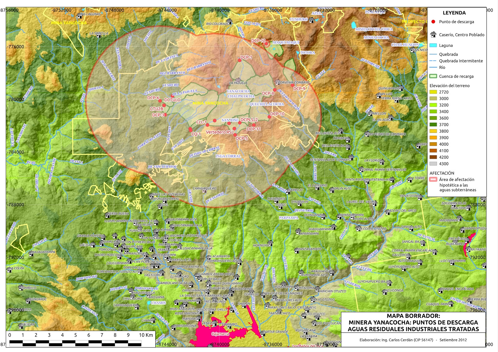 Yanacocha: cabeceras de cuenca con agua residual industrial tratada ...