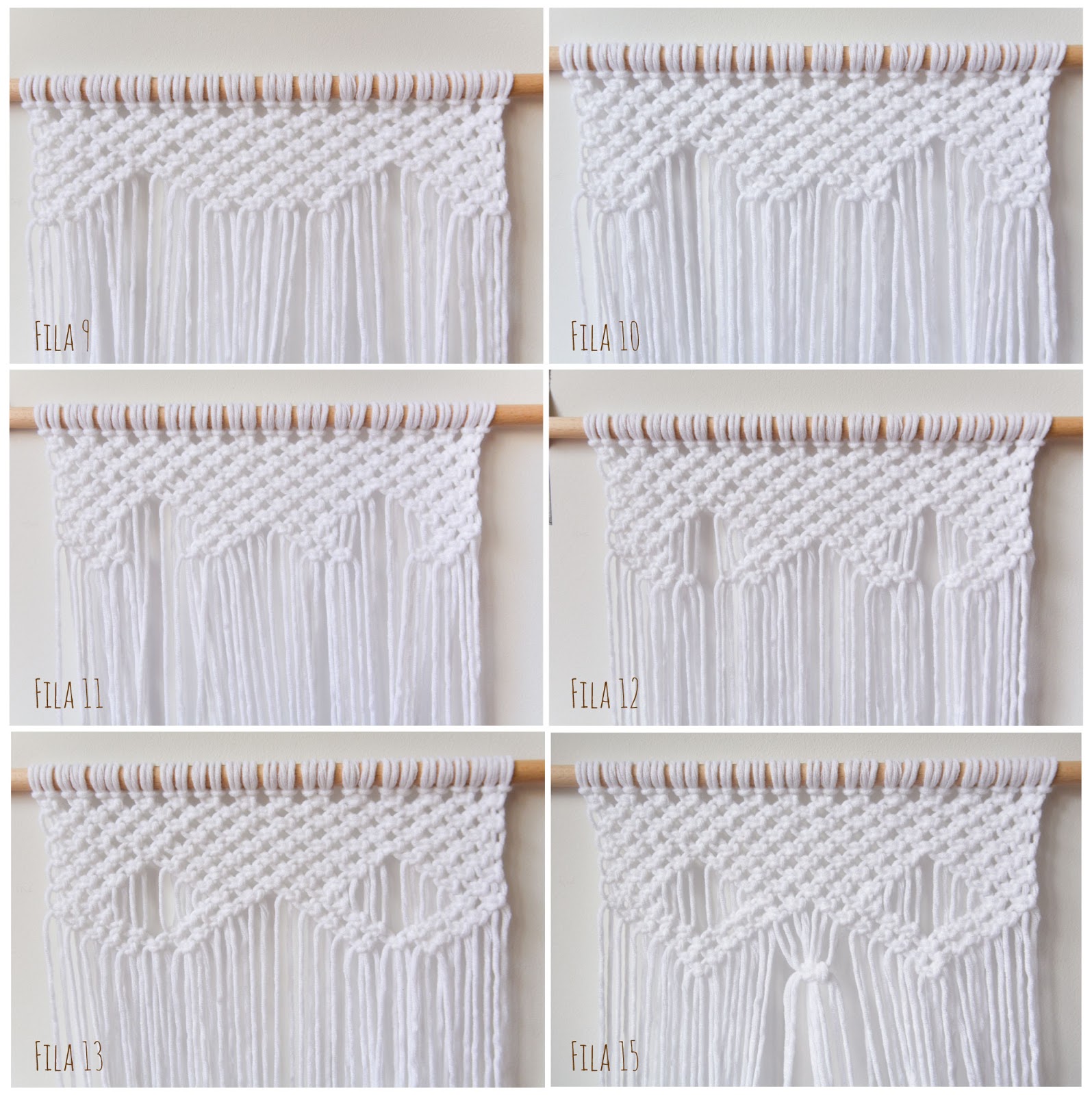 Macramé para principiantes: Cómo hacer un tapiz paso a paso - Dibujos ...