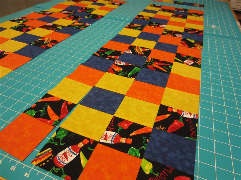 Crafty Sewing & Quilting: How to Create a Scattered Checkered Pattern