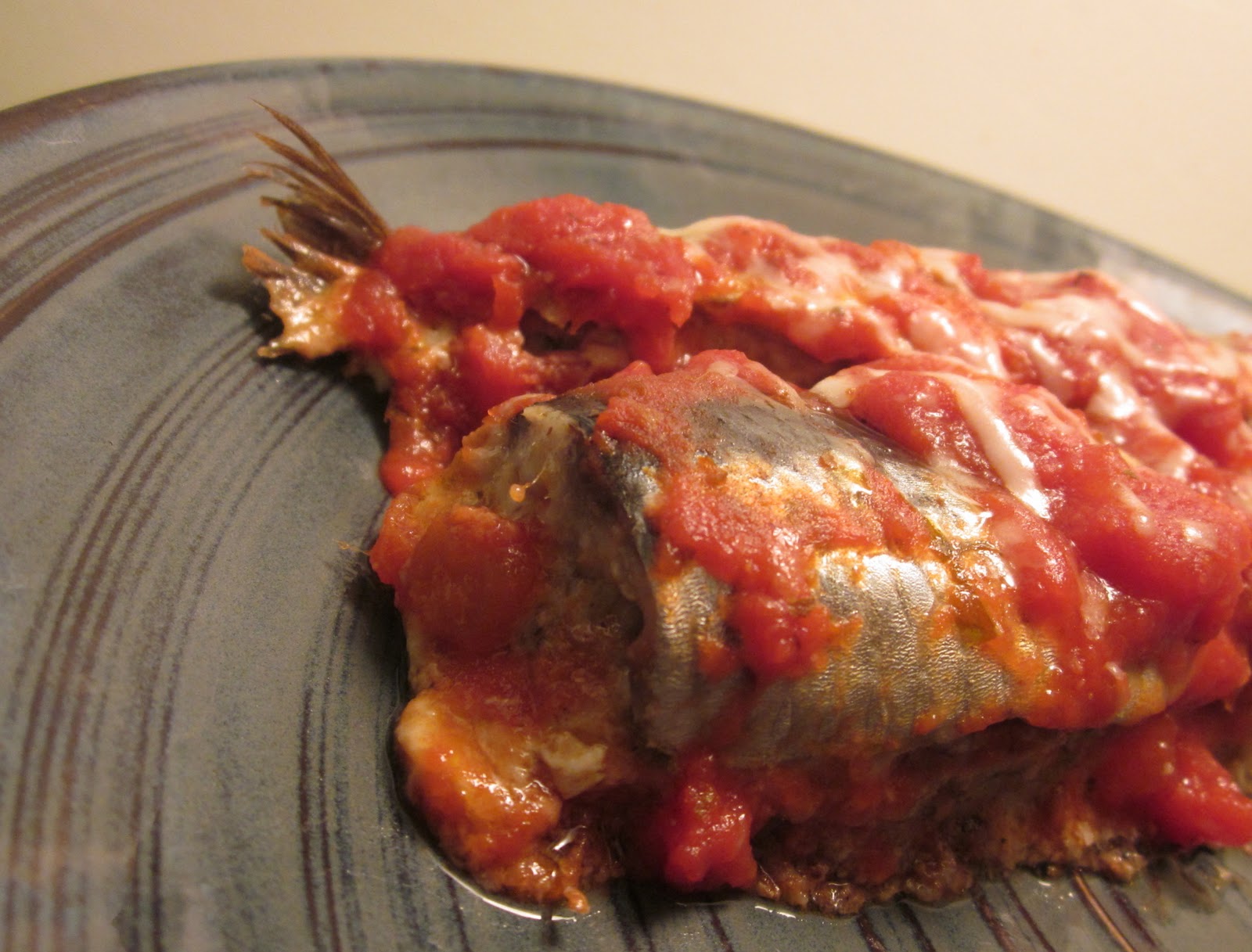 Sarde Ripiene. Stuffed Sardines.